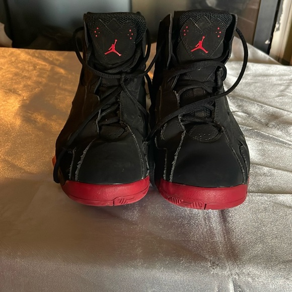 Jordan | Shoes | Black And Red Jordans Size 15 Second Hand Mens Sport ...